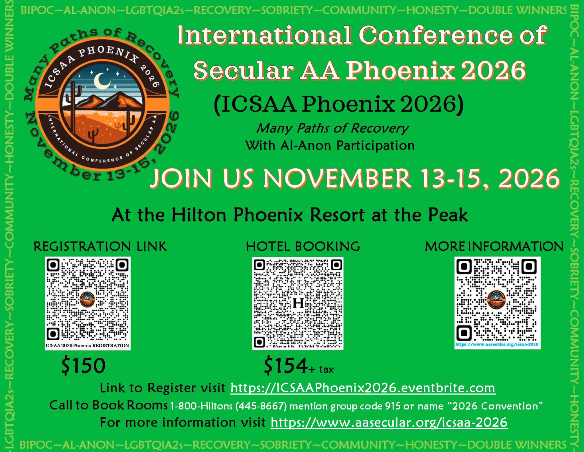 International Conference of Secular AA Phoenix 2026 – North Central ...